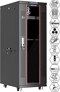 Amazon.com: Sysracks Server Rack 42U Network Enclosure 39 inch Deep Data Cabinet on Wheels ...