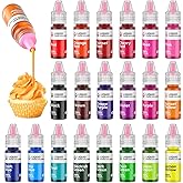 Amazon.com : Food Coloring Set - 12 Color Food Grade Vibrant Food Dye ...