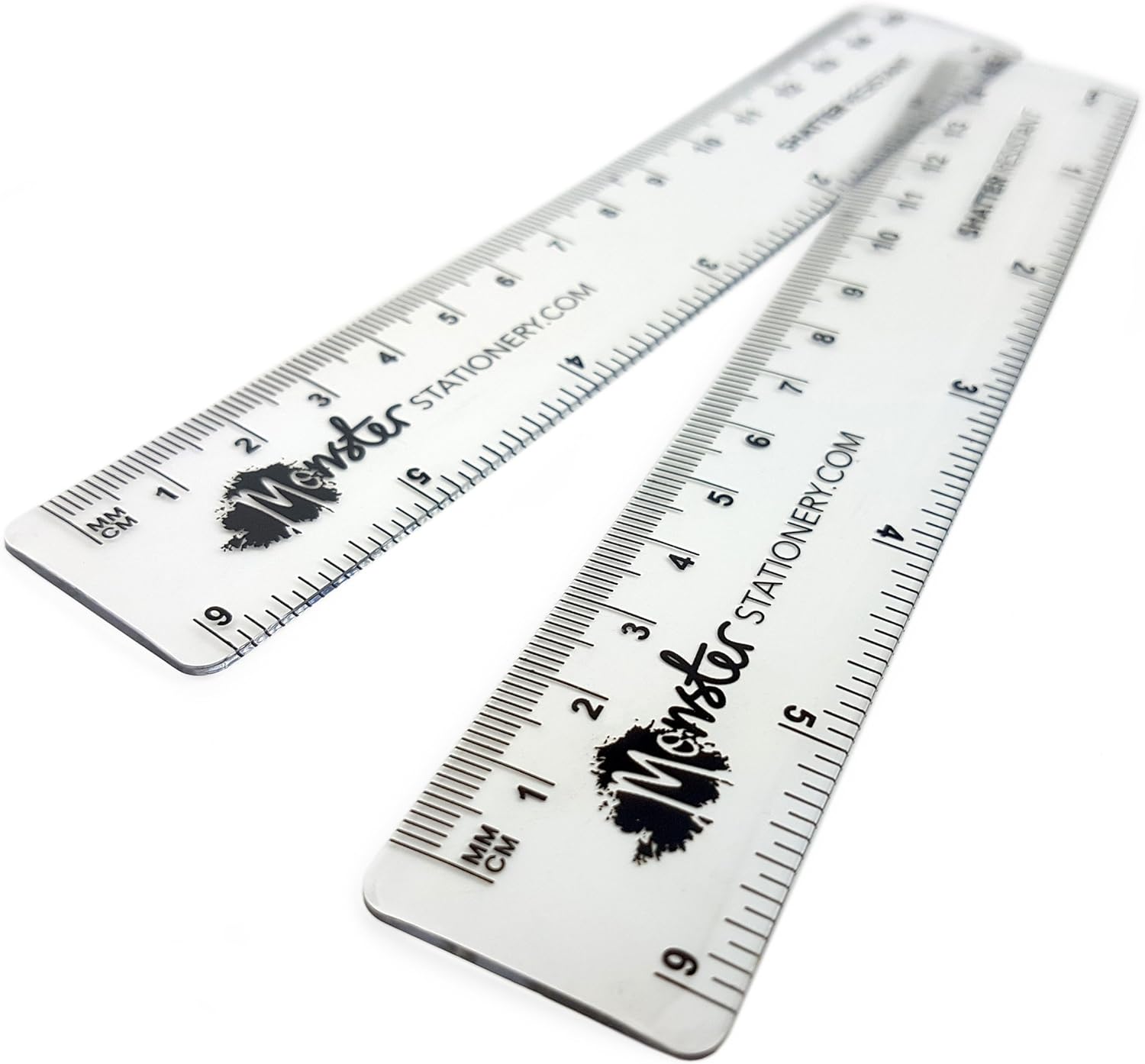 Monster Stationery - 6 Inch / 15cm Transparent Rulers - Shatter ...