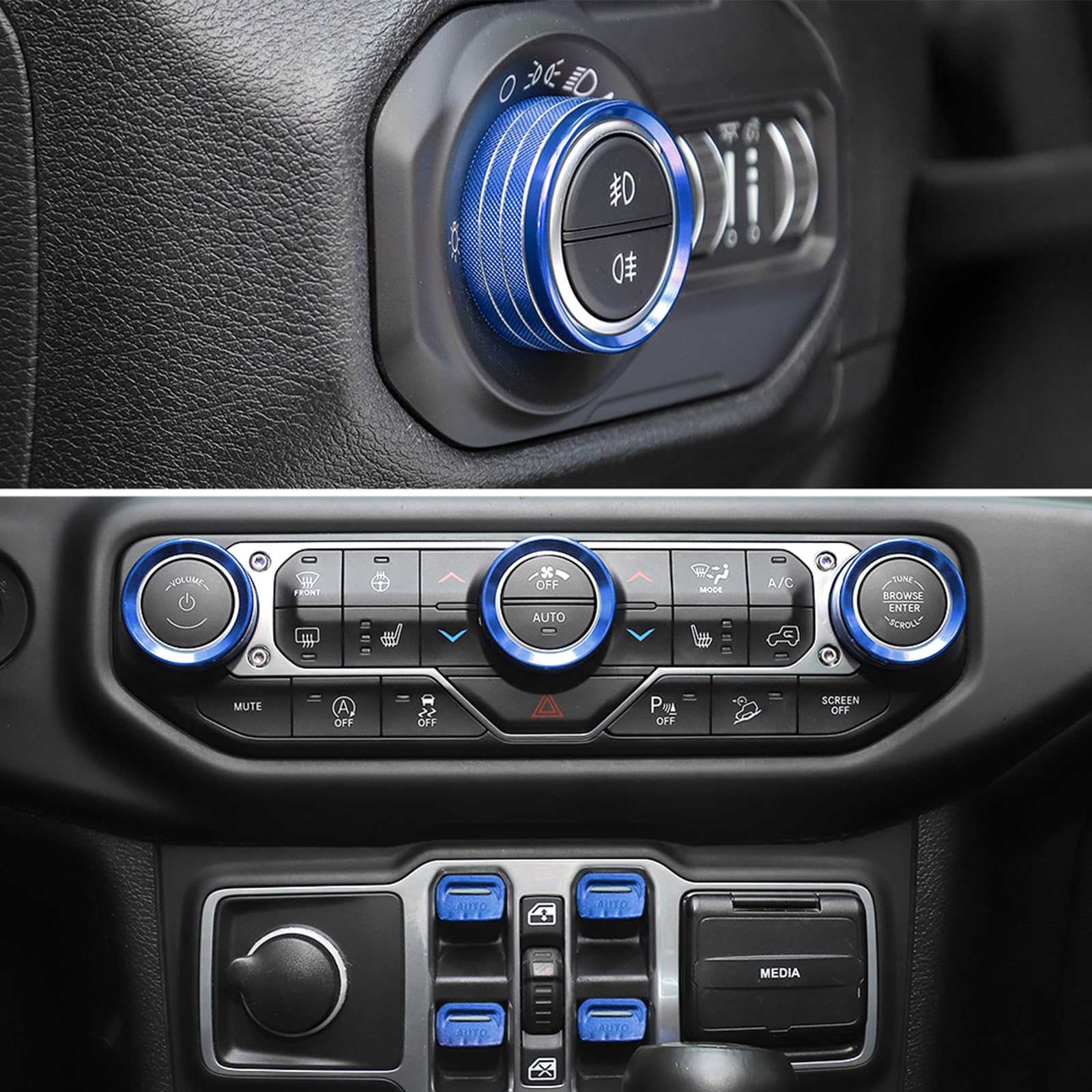 JeCar JL Switch Button Covers Window Control Air Conditioner Headlight ...