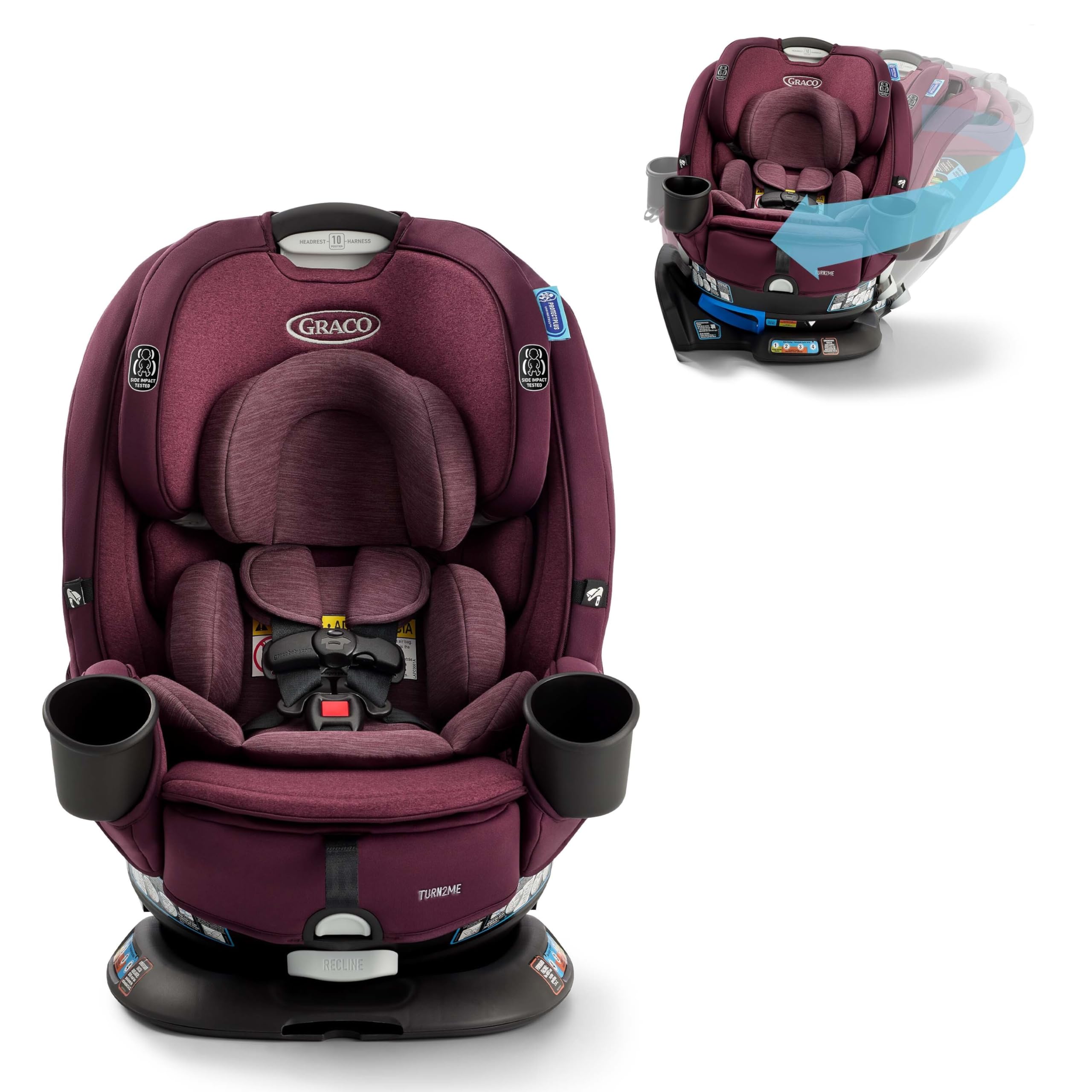 Turn2Me 3-in-1 Convertible Car Seat, London, Featuring Headrest and ...