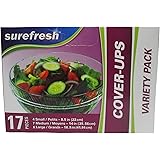 Amazon.com: SureFresh Cover-Ups Food Covers, Elastic Stretch-to-Cover ...