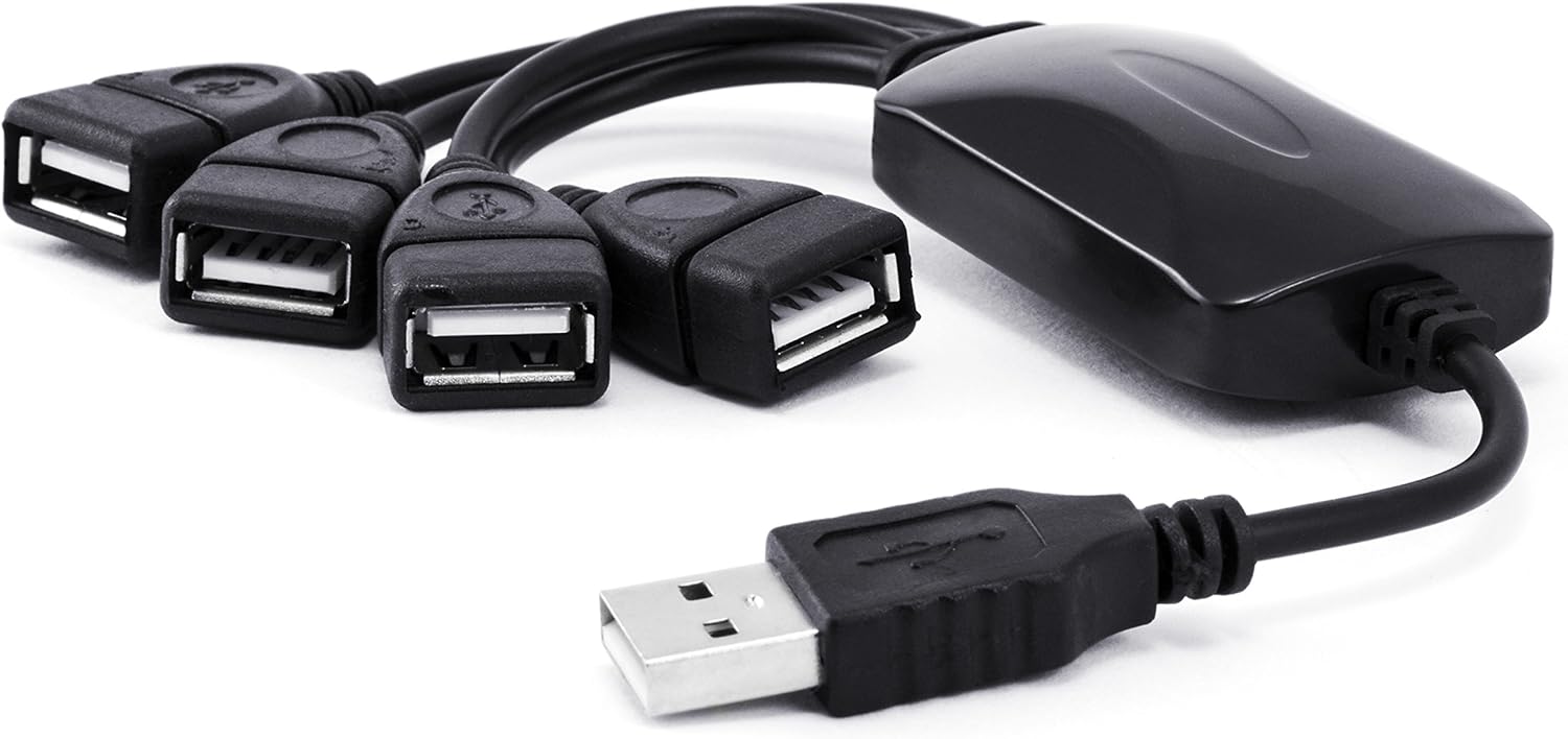 Flexible USB 2.0 Hub 4 Port - Neues Modell - Verteiler: Amazon.de ...