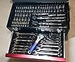 WORKPRO 408-Piece Mechanics Tool Set with 3-Drawer Heavy Duty Metal Box ...