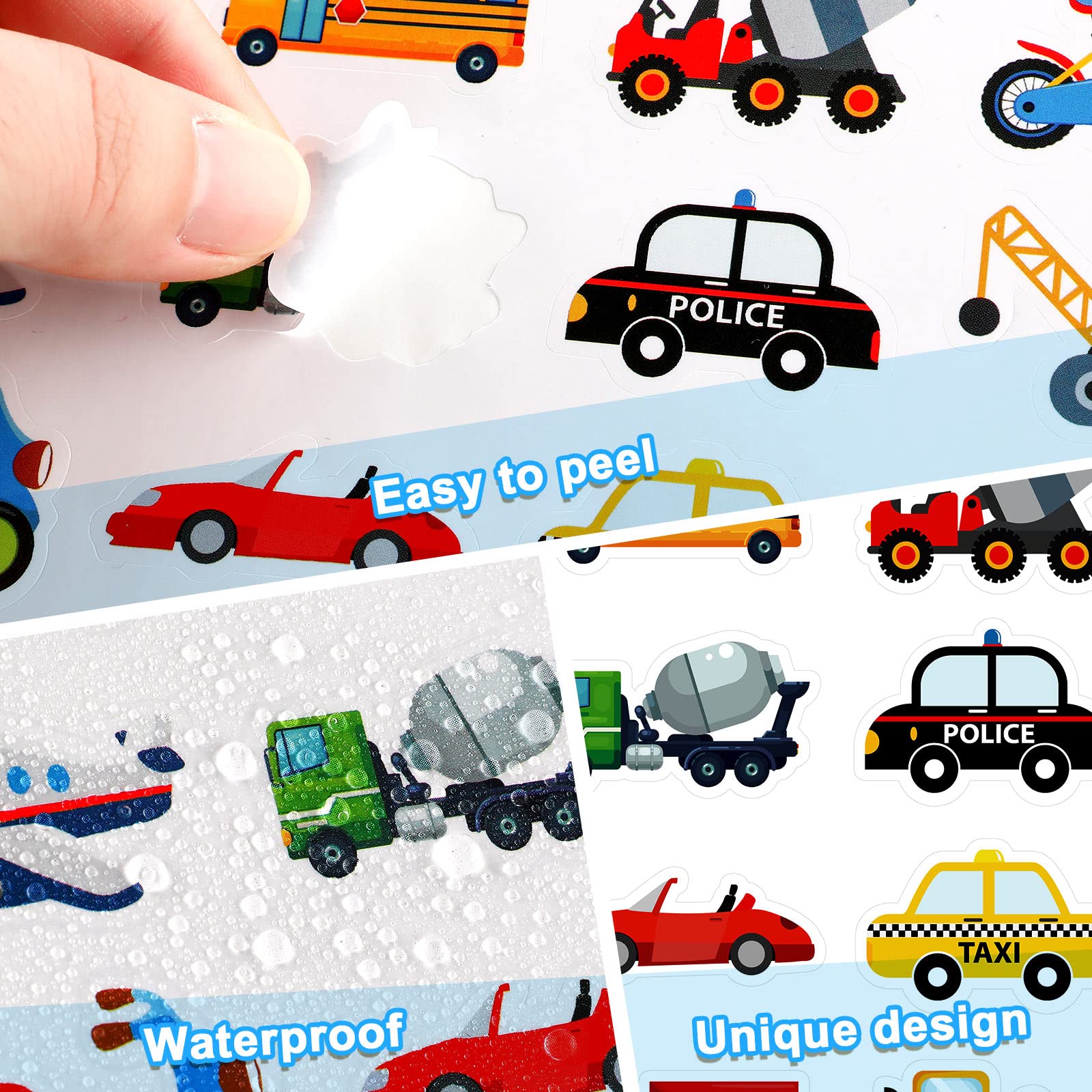 Mua Harloon 500 Pcs Transportation Sticker Car Bus Truck Airplane Ship ...