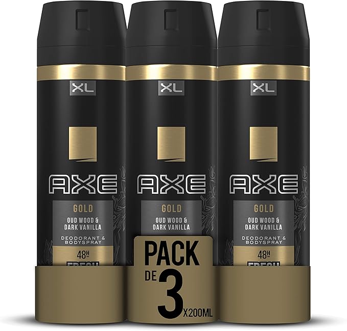 AXE Gold - Desodorante Bodyspray para hombre, 48 horas de protección ...