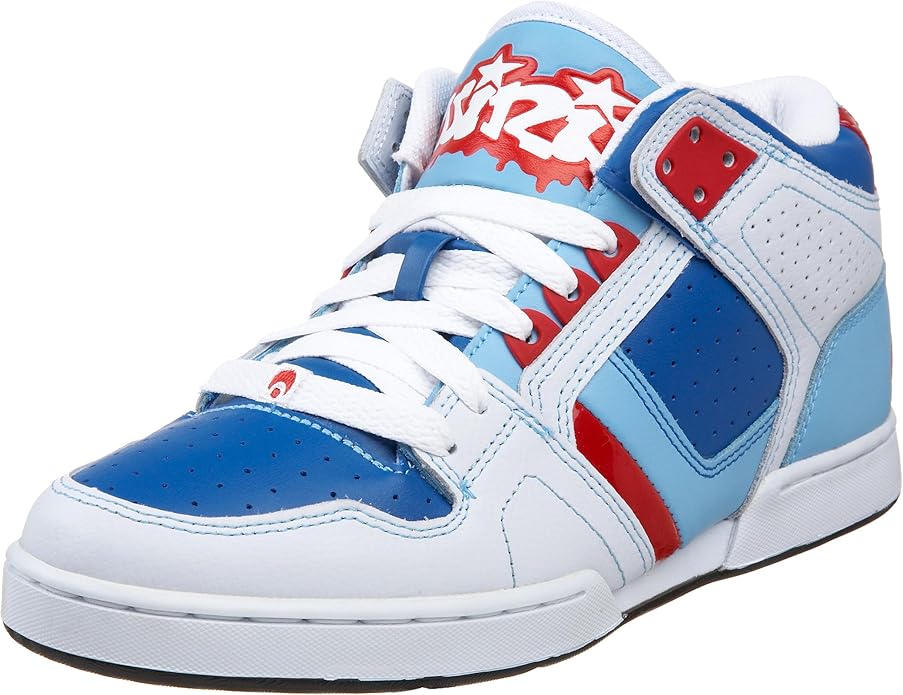 Osiris Men's South Bronx Trainer White/Blue/Red 1177688 13 UK: Amazon ...