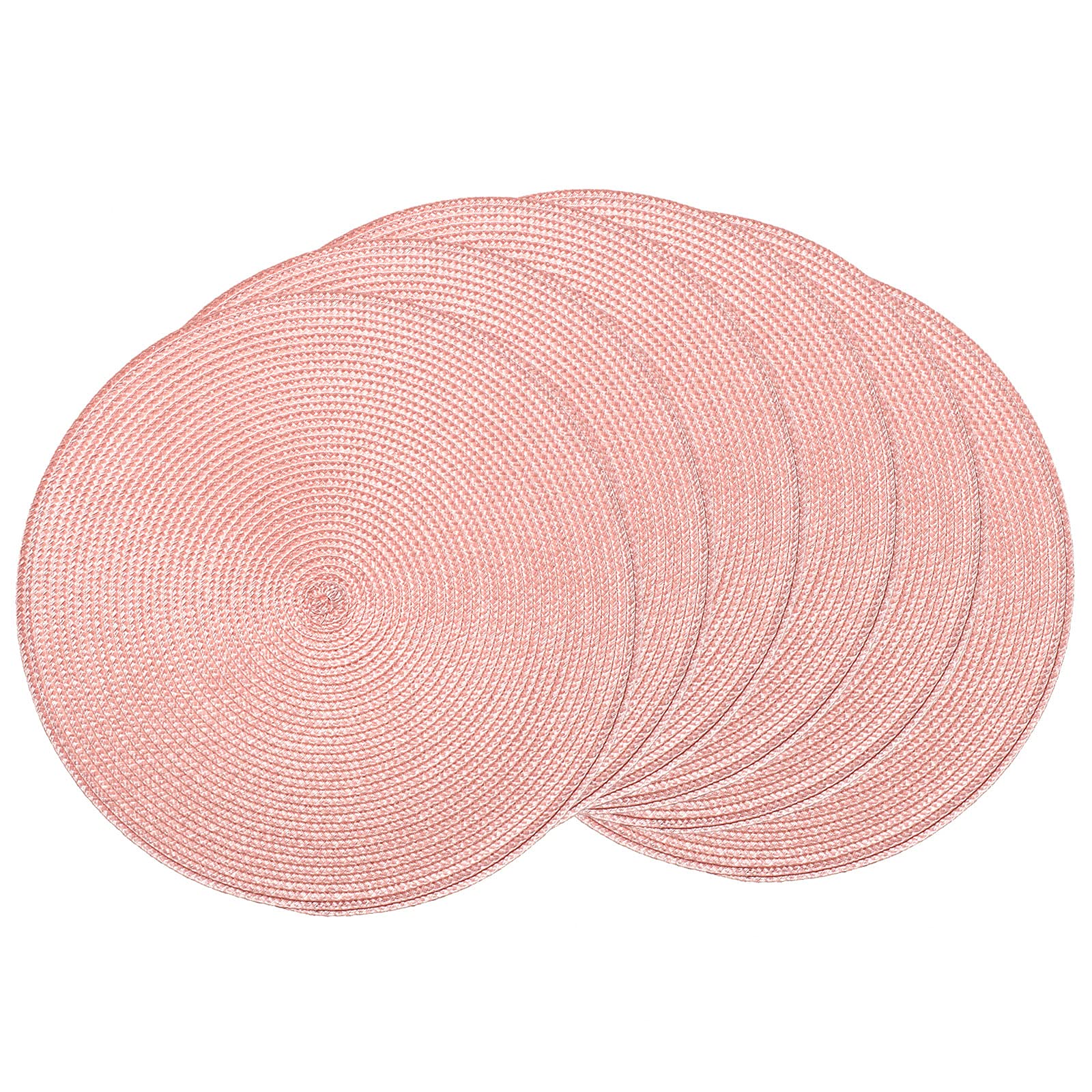 AHHFSMEI Round Braided Placemats 15 Inch Round Table Mats for Dining ...
