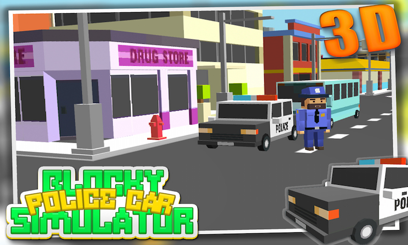 Blocky Police Car Simulator 3D:Amazon.co.uk:Appstore for Android