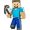 Amazon.com: Mattel Minecraft Steve with Pickaxe Basic Figure : Toys & Games