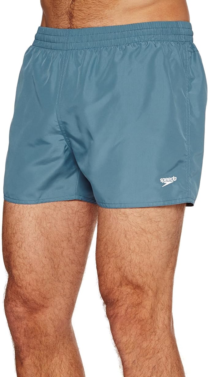 Speedo Men's Fitted Leisure 13" Swim Shorts, Slate Blue Small Slate ...