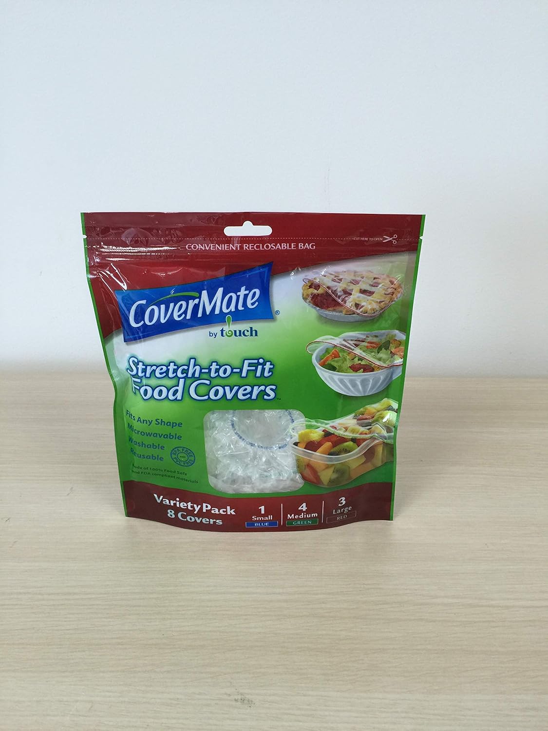 CoverMate Assorted Elasticated Food Covers, Pack of 8 (S, M and L ...