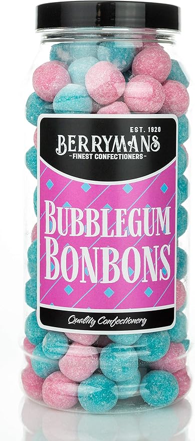 Original Bubblegum BonBons Retro Sweets Gift Jar by Berrymans Sweet ...