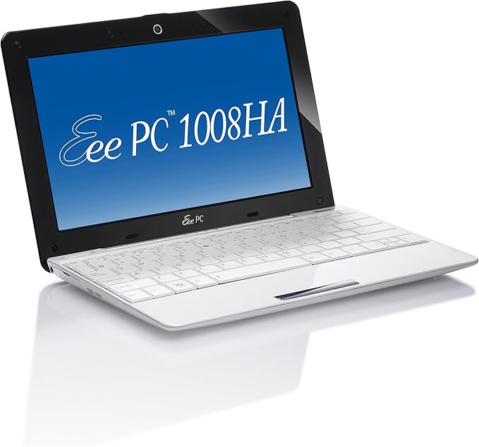 ASUS Eee PC Seashell 1008HA-PU17-WT 10.1-Inch White Netbook - 6 Hours ...