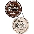 Amazon.com : Putuo Decor Welcome Please Knock Do Not Disturb Door ...