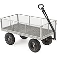 Amazon.com: Gorilla Carts GOR1400-COM Heavy-Duty Steel Utility Cart with Removable Sides and 15 ...