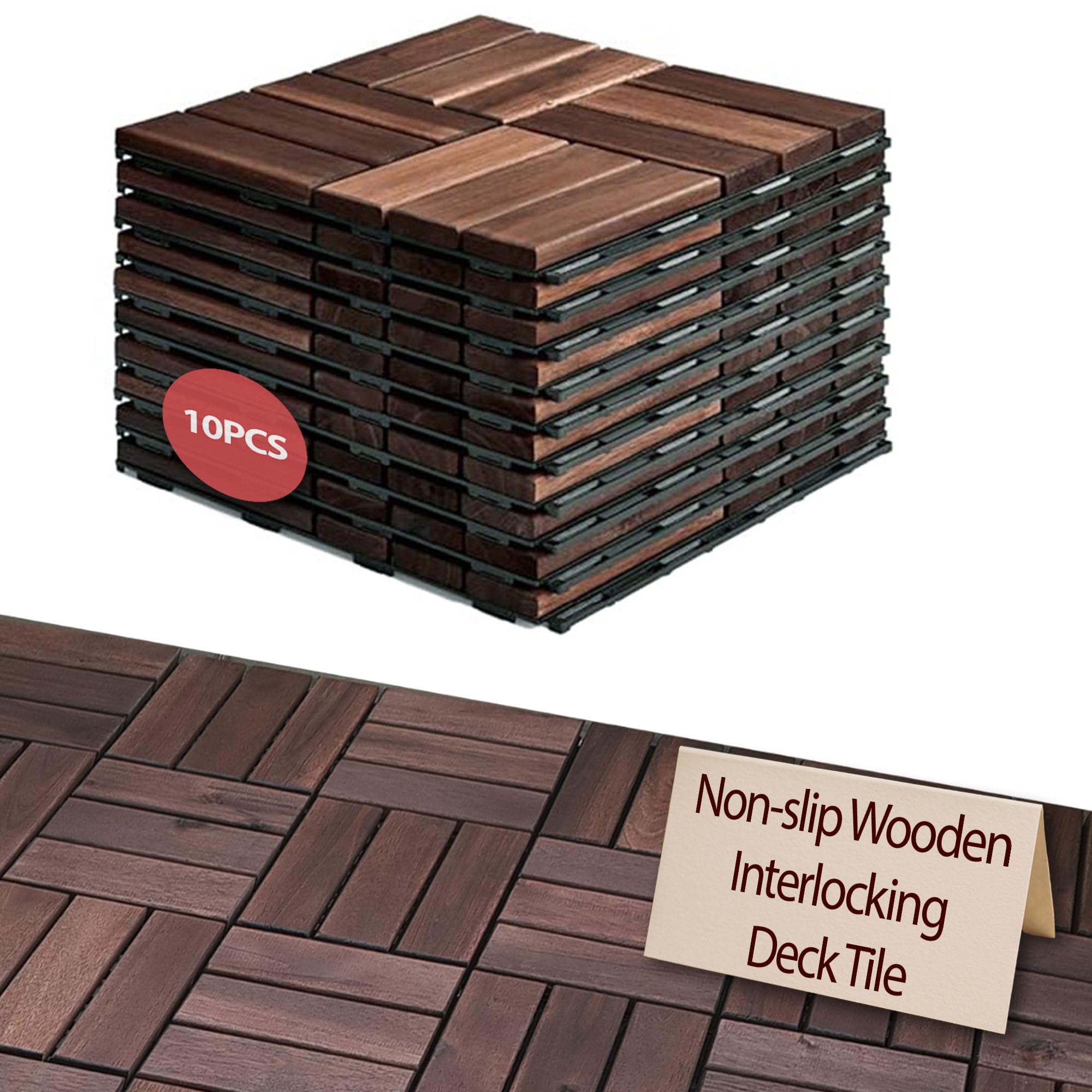 Interlocking Deck Tiles Outdoor All Weather - Balcony Flooring - Dance ...