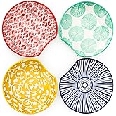 Amazon.com: Whaline 4Pcs Fall Spoon Rest Maple Leaves Ceramic Spoon ...