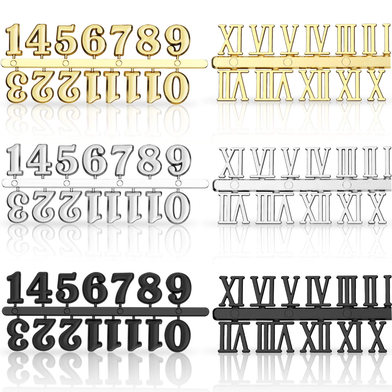 Mua Yaomiao Clock Numerals Kit Including Arabic Number and Roman Number ...