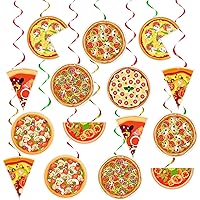 Amazon.com: Teling 48 Pcs Pizza Party Decorations Pizza Hanging Swirl Themed Ceiling Decor ...