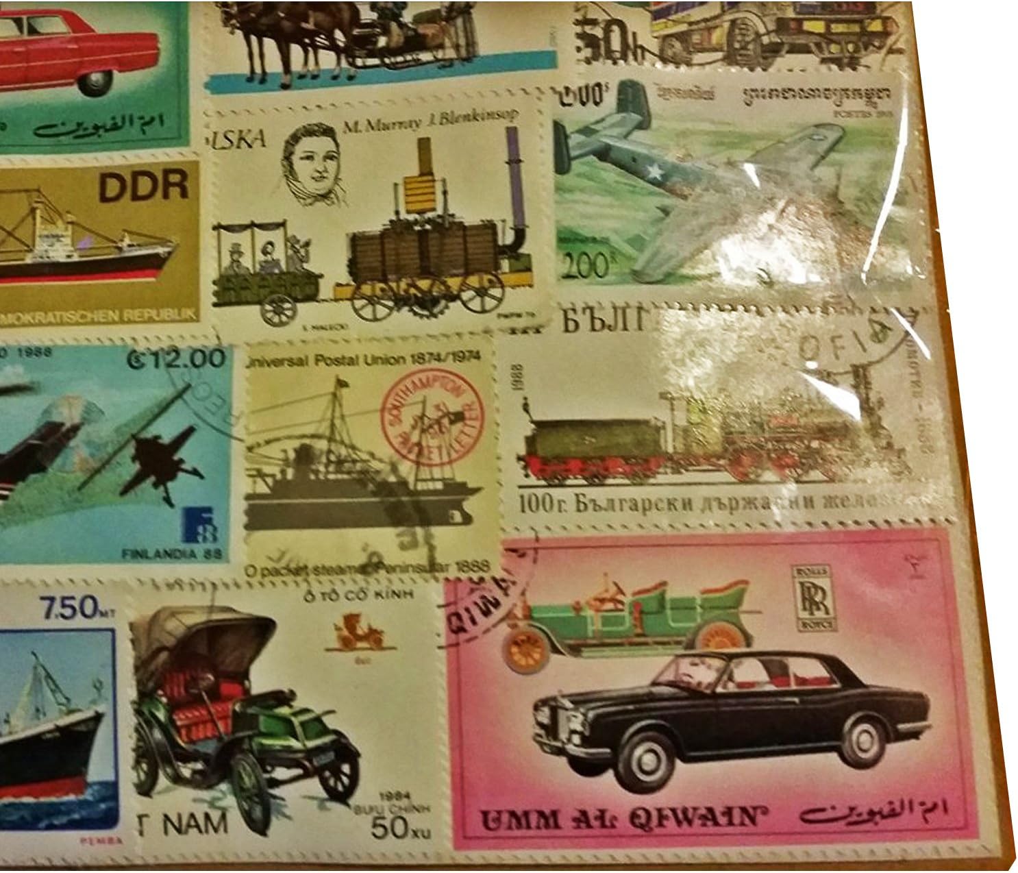 Transportation Postage Stamps, Transport, Aircraft, Ships, Railways ...