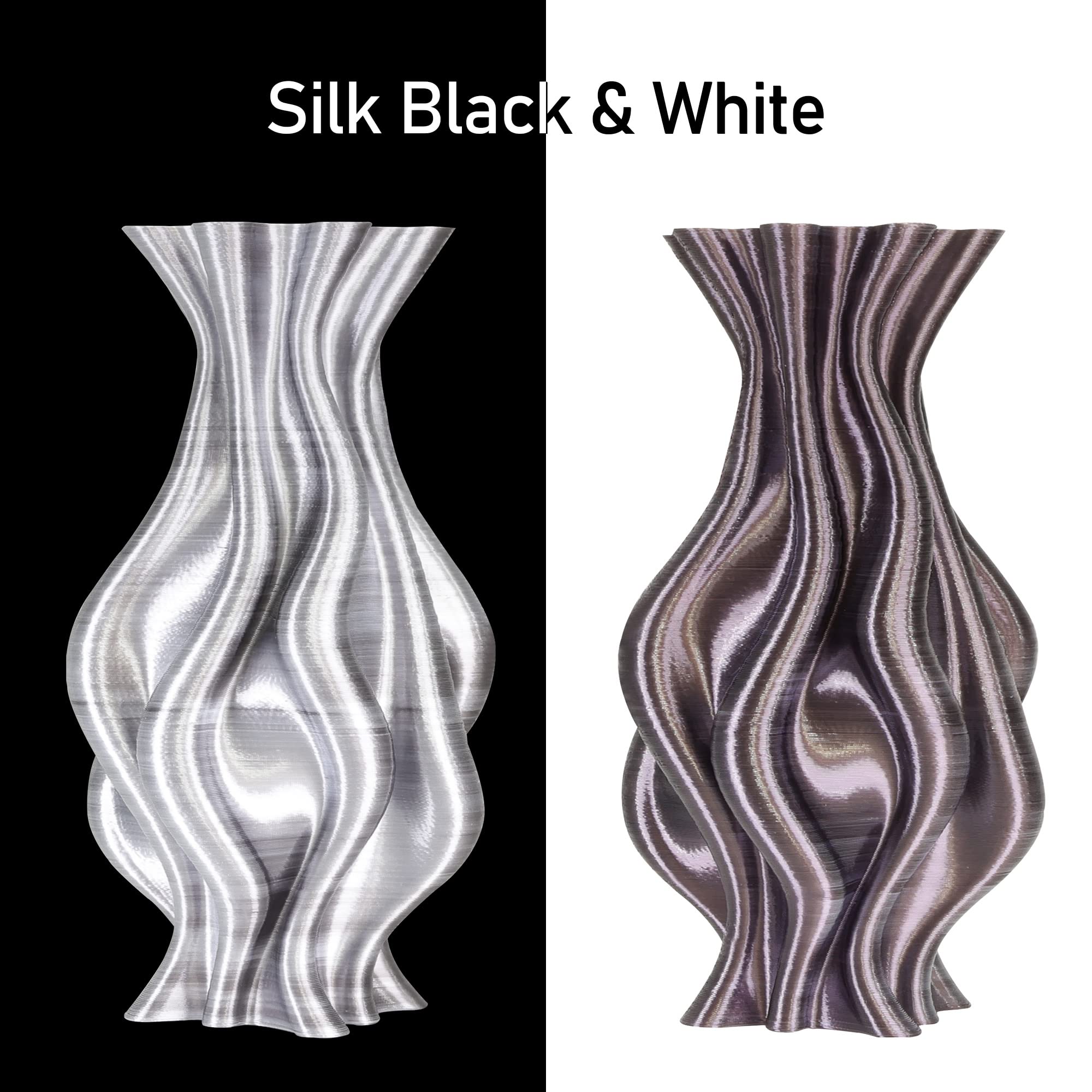 Mua MIKA3D 1.75mm Silk Shiny White Black PLA Dual Color Co-Extrusion 3D ...