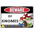 Amazon.com: Venicor Gnome Sign Decor - 8 x 12 Inches - Aluminum - Funny ...