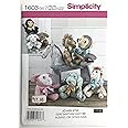 Amazon.com: Simplicity 1603 Plush Stuffed Animal Toy Sewing Patterns ...