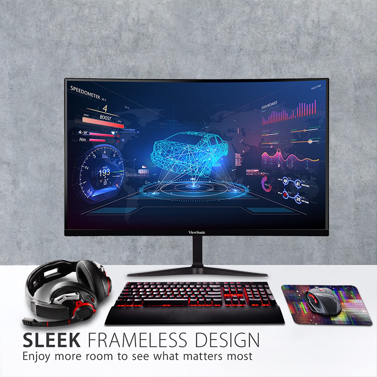 Mua ViewSonic VX2718-2KPC-MHD 27 Inch Curved 1440p 1ms 180Hz Gaming ...
