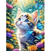 Amazon.com: ijbnhd DIY Cat Diamond Art Kits for Adult Beginners Cat ...