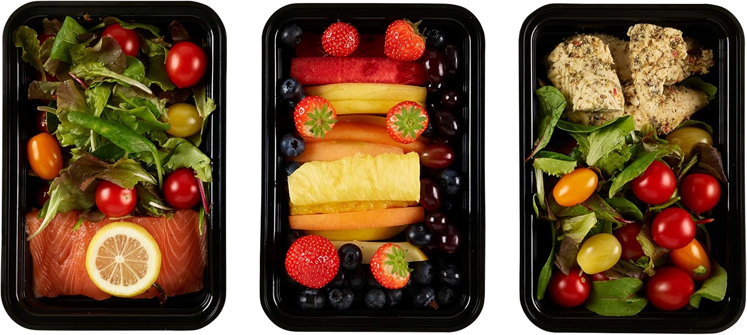 Zuvo 15 Pack 1 Compartment Meal Prep Bento Box. Reusable Food Container ...