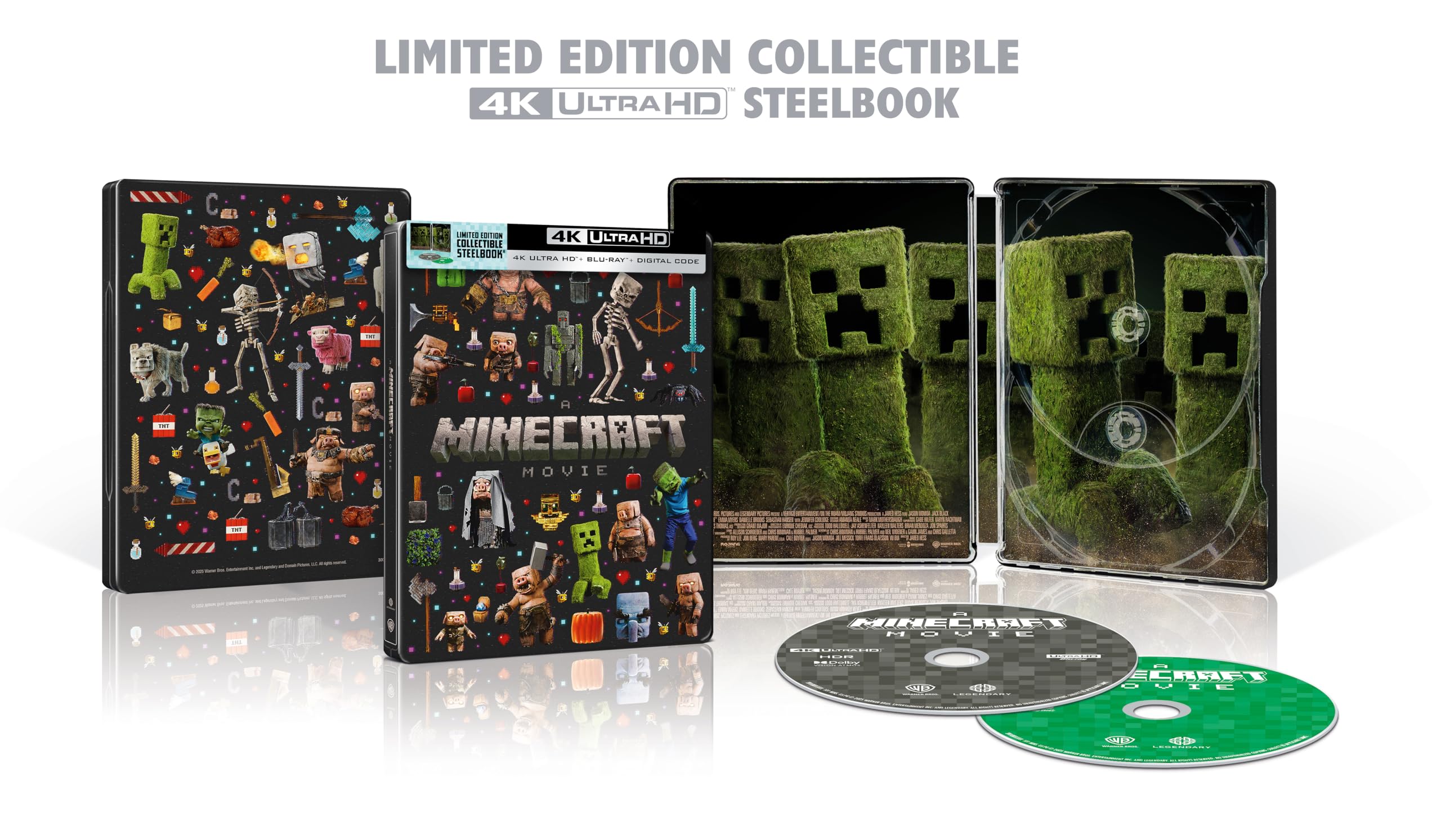 A Minecraft Movie - Limited Edition Steelbook (4K Ultra HD + Blu-ray ...