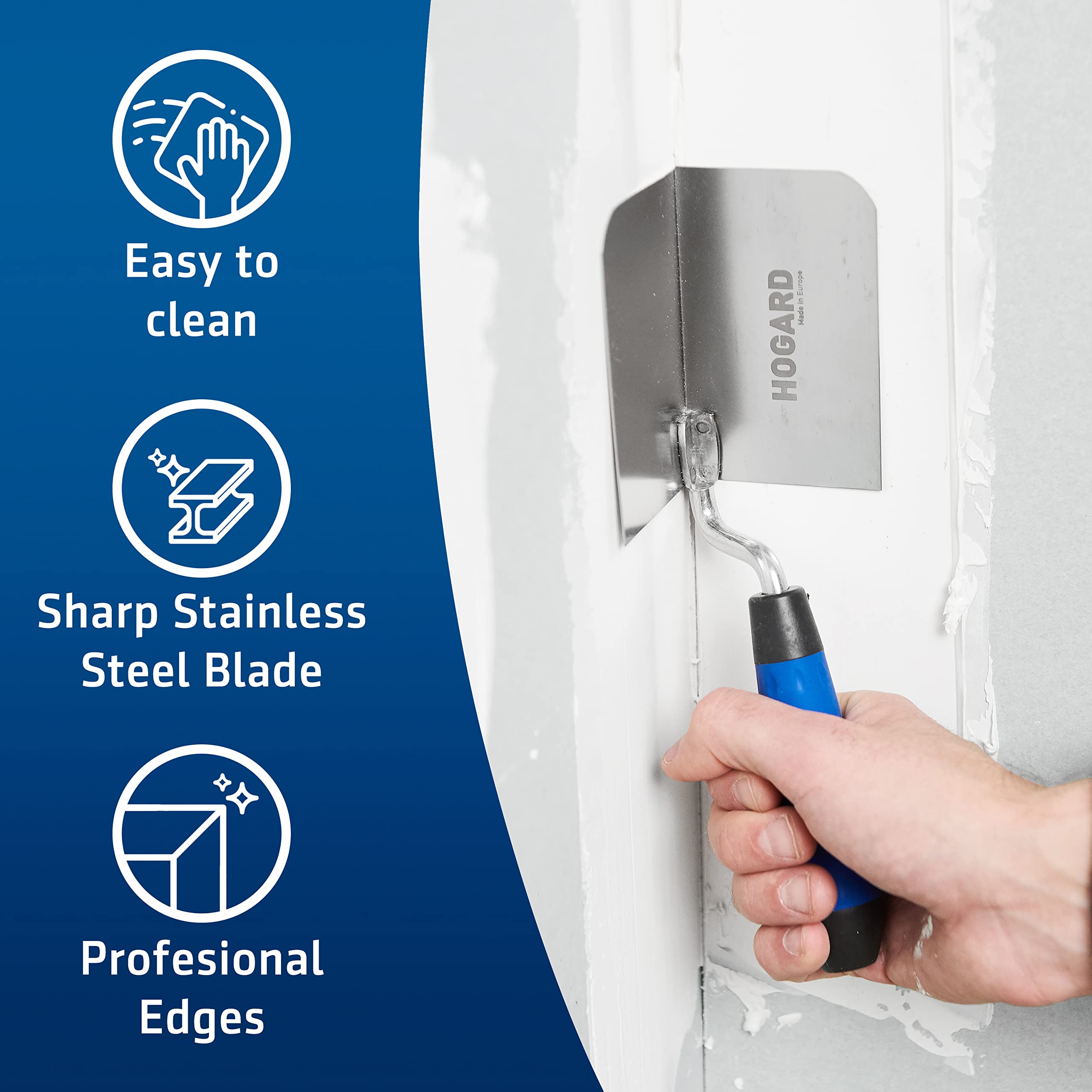 Mua HOGARD 2 Pack Corner Trowel | Stainless Steel Corner Drywall Tool ...