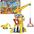 Amazon.com: Rubble & Crew, Bark Yard Crane Tower Playset with Action ...
