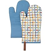 Amazon.com: Folkulture Oven Mitts Heat Resistant 12" x 5.5" or Silicone ...