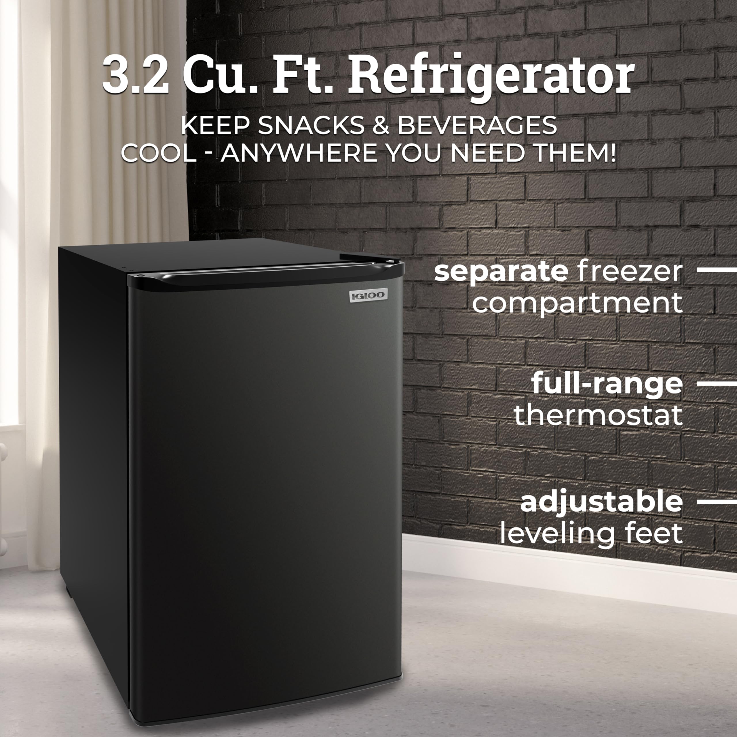 Mua 3.2 Cu.Ft. Single Door Compact Refrigerator with Freezer - Slide ...