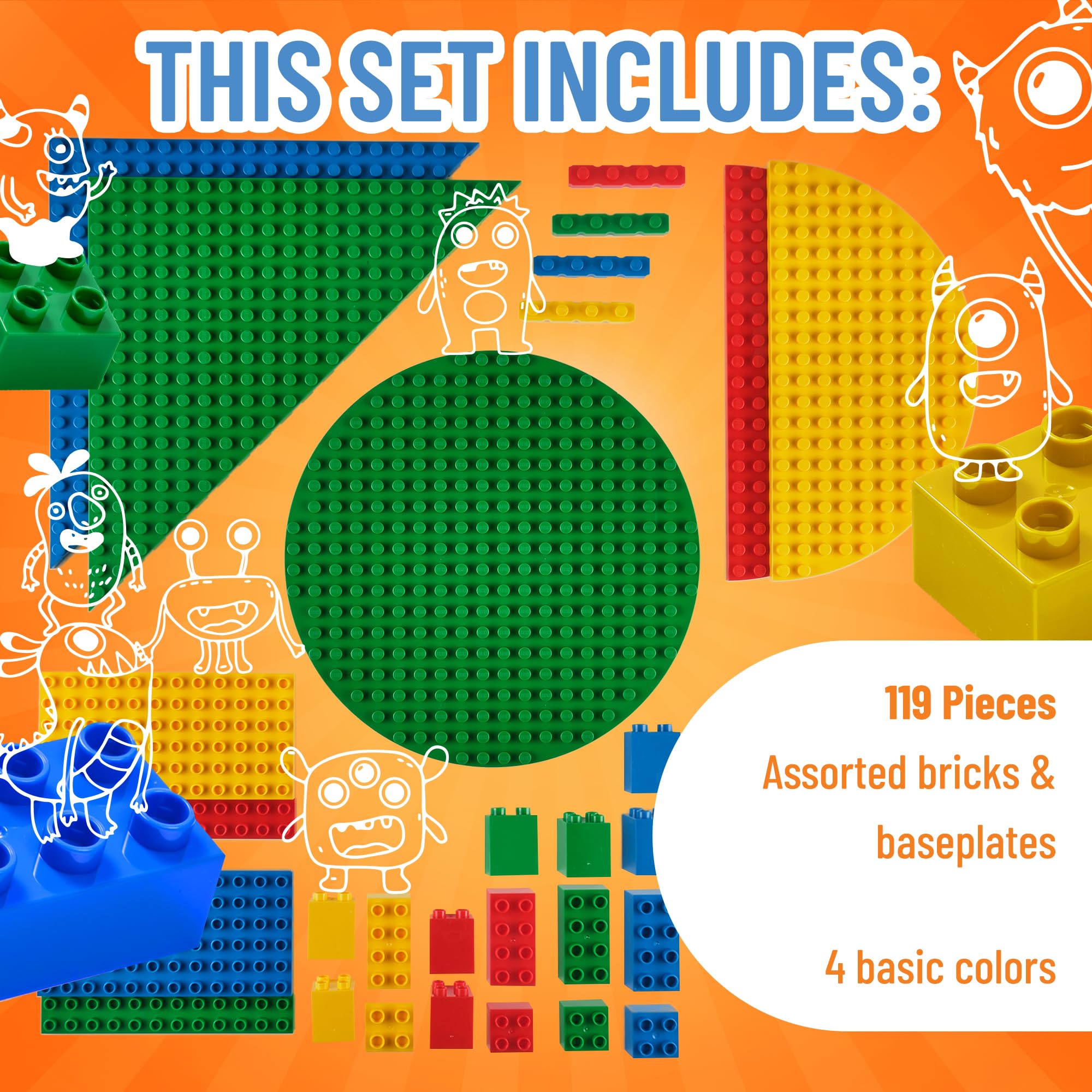 Mua Strictly Briks Compatible with Lego Duplo Toy Building Blocks for ...