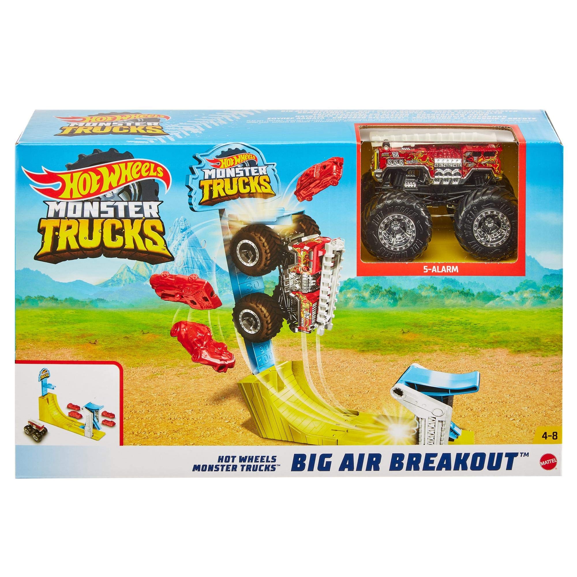 Mua Monster Trucks Big Air Breakout Play Set with 5 Alarm 1:64 scale ...