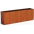 Amazon.com : DIY CARTEL Corten Steel Rectangular Outdoor Planter Box ...