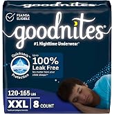 Amazon.com: Goodnites Girls' Nighttime Underwear, Size XXL (120-165 lbs ...