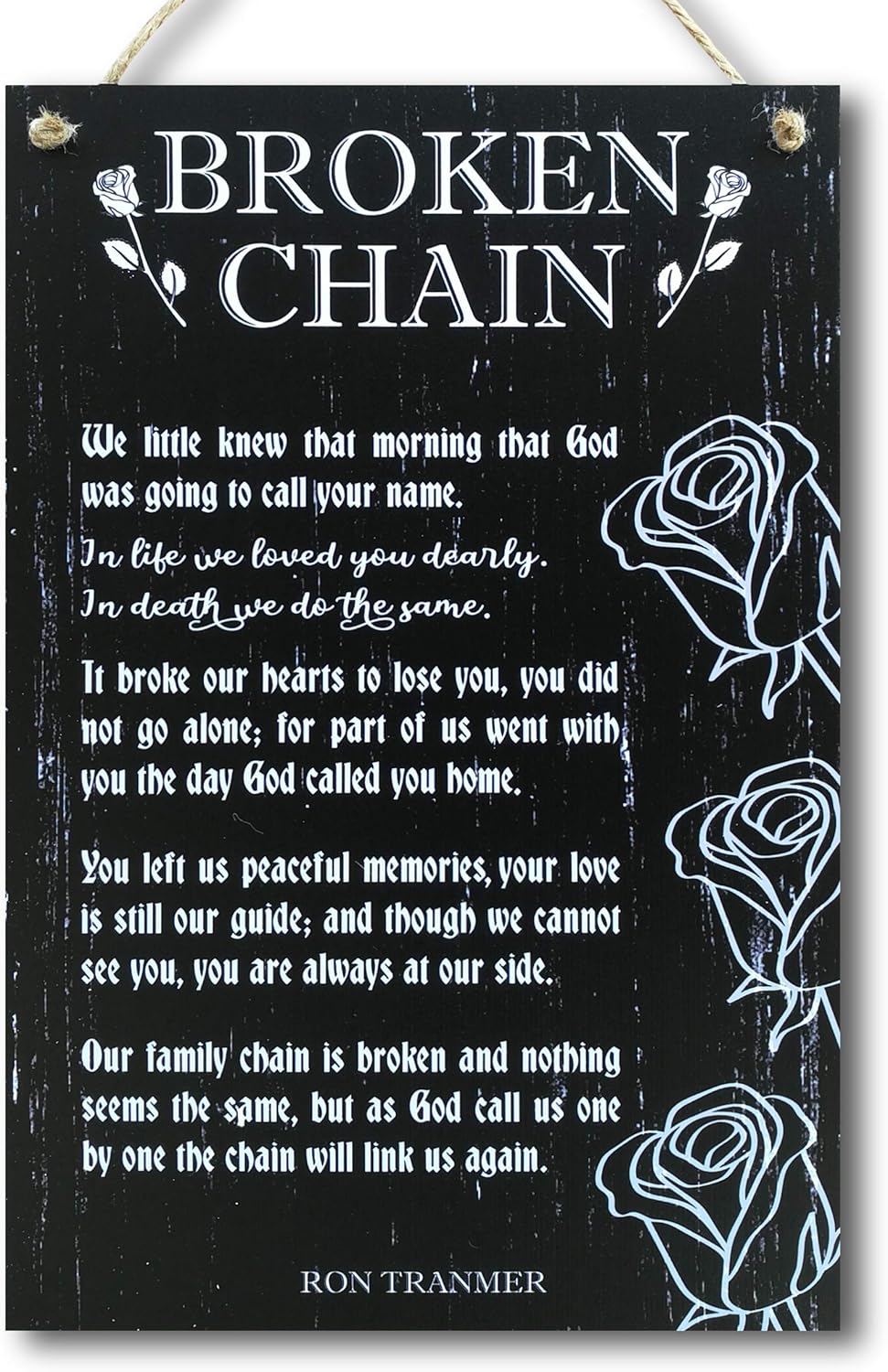 CARISPIBET Broken Chain | Poem memorial bereavement sympathy condolence ...