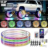 Amazon.com: DREAMOTOR 4PCS 17.5" RGB LED Wheel Ring Lighting Kit with ...