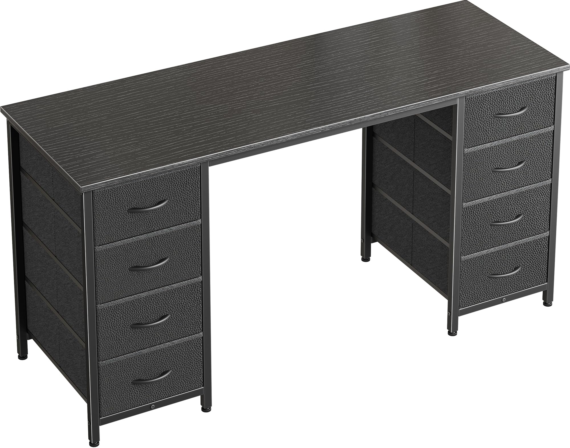 Huuger 47 Inch Computer Desk with 8 Drawers, Office Desk Work Desk for ...