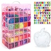 Amazon.com: QUEFE 7-Tier Pink Stackable Storage Container, 70 ...