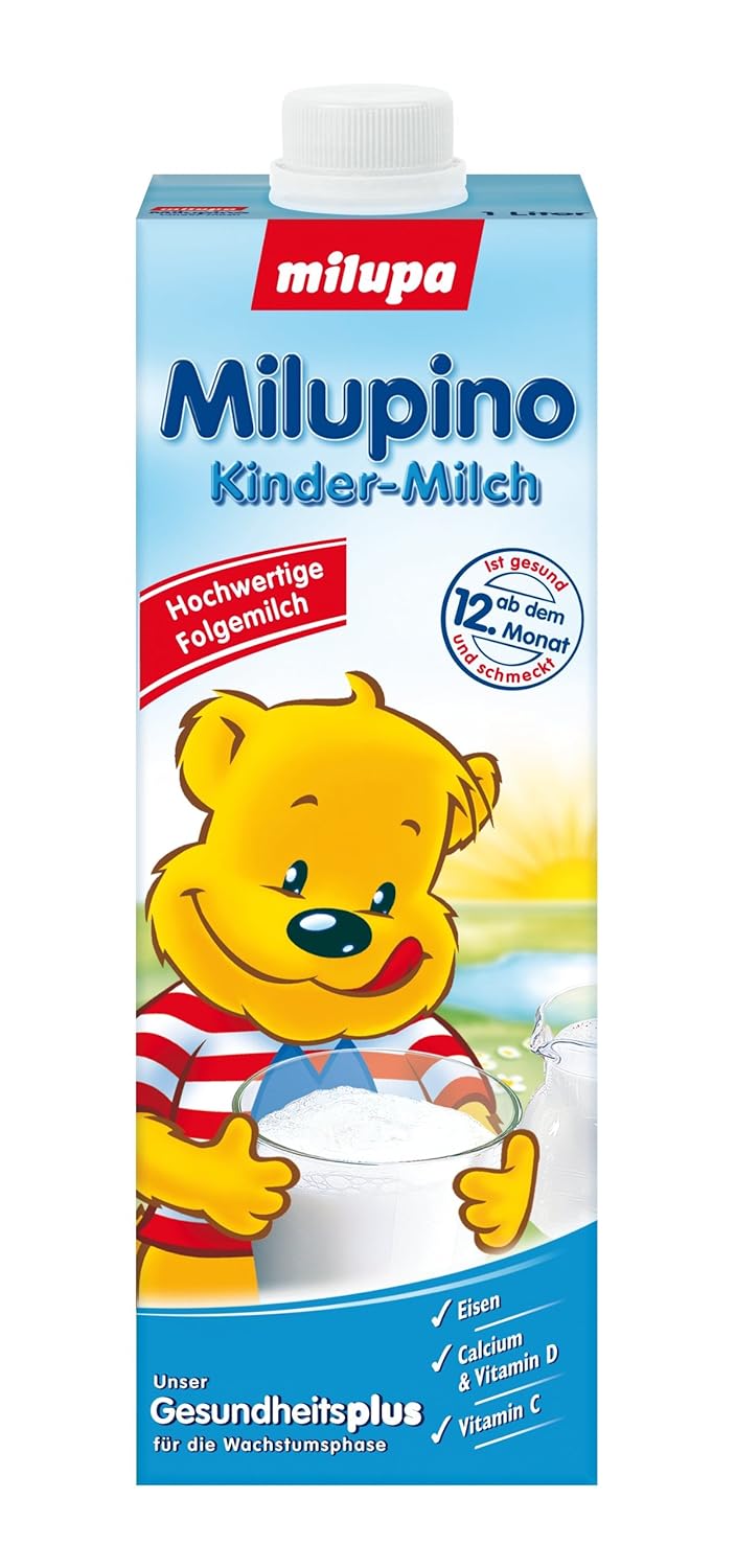 Milupa Milupino Kinder-Milch 12. Monat, tinkfertig, 12er Pack (12 x 1 l ...