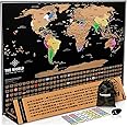 Amazon.com: Landmass - Scratch Off Map Of The World Poster - Scratch ...
