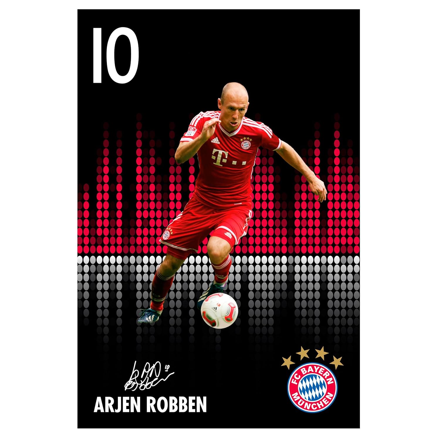 FC Bayern München Arjen Robben Plakat / Poster / Spielerposter 61 x 91 ...