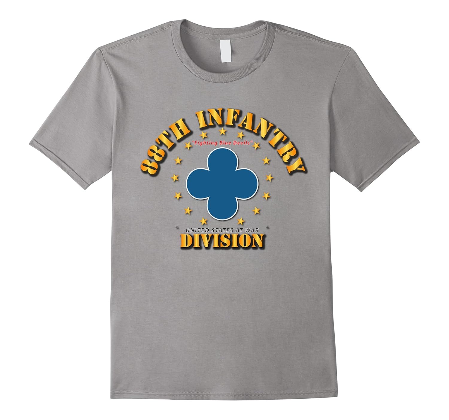 88th Infantry Division – Fighting Blue Devils T-Shirt-PL – Polozatee