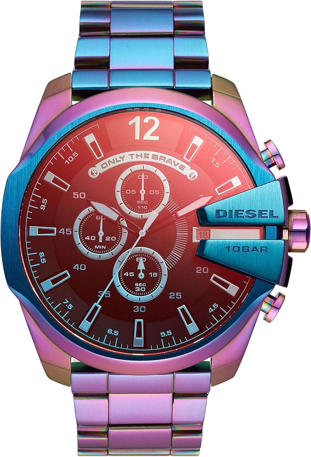 Diesel Mega Chief Chronograph Stainless Steel Watch - DZ4542 One Size ...