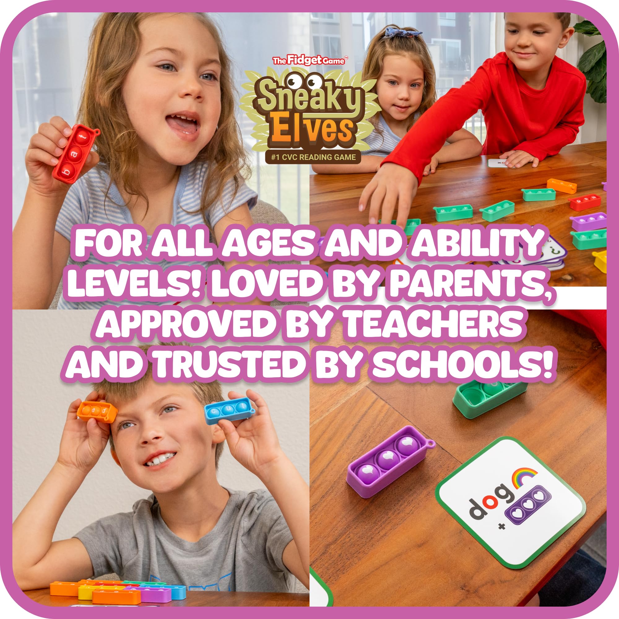 Mua Sneaky Elves CVC Sight Words Game, Mini Pop Sensory Toy to Learn ...